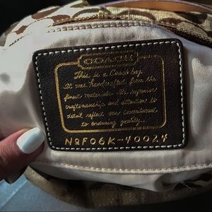 Coach | Bags | Brown Tan And Gold Mini Coach Purse | Poshmark